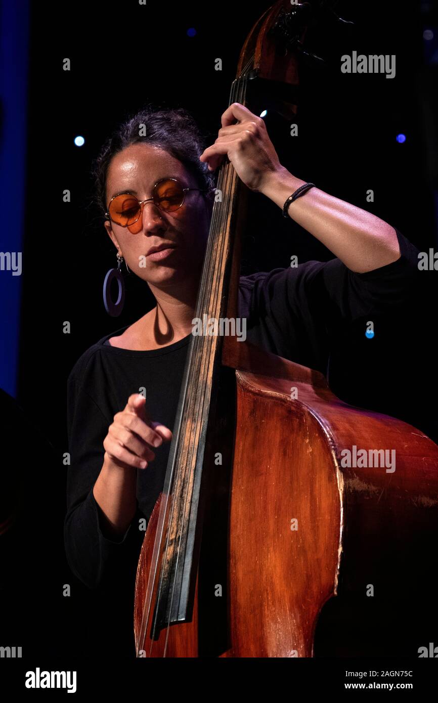 Rosa Brunello plays double bass with New Jazz Extempore, Scarborough ...