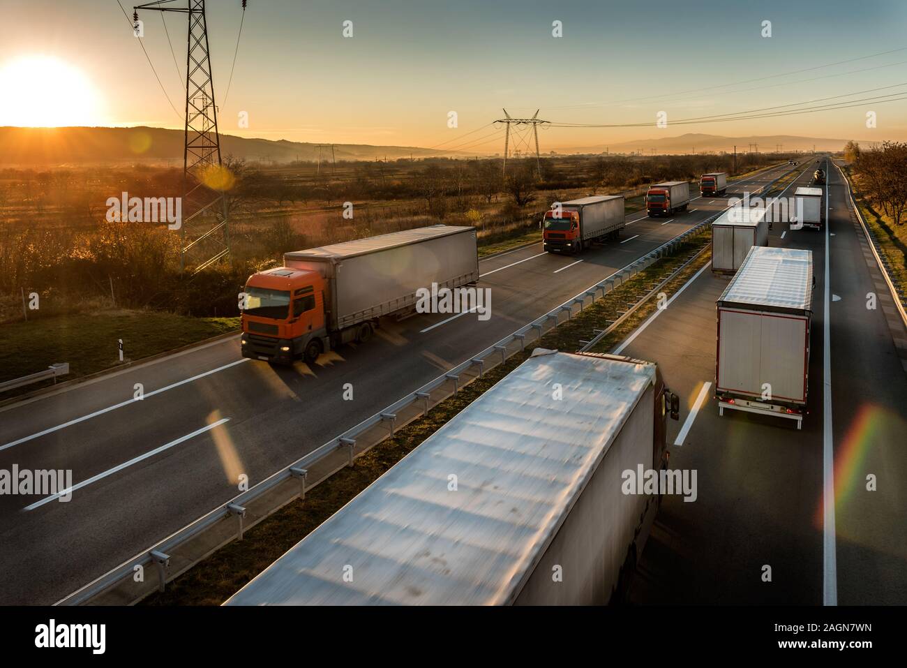 Delivery trucks hi-res stock photography and images - Alamy