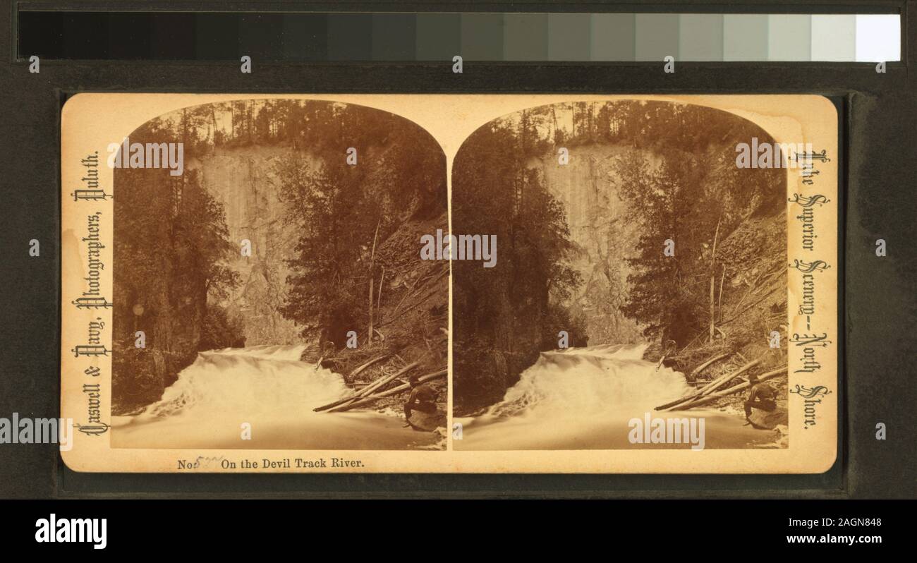 On the Devil Track river by Caswell & Davy.; On the Devil Track river ...