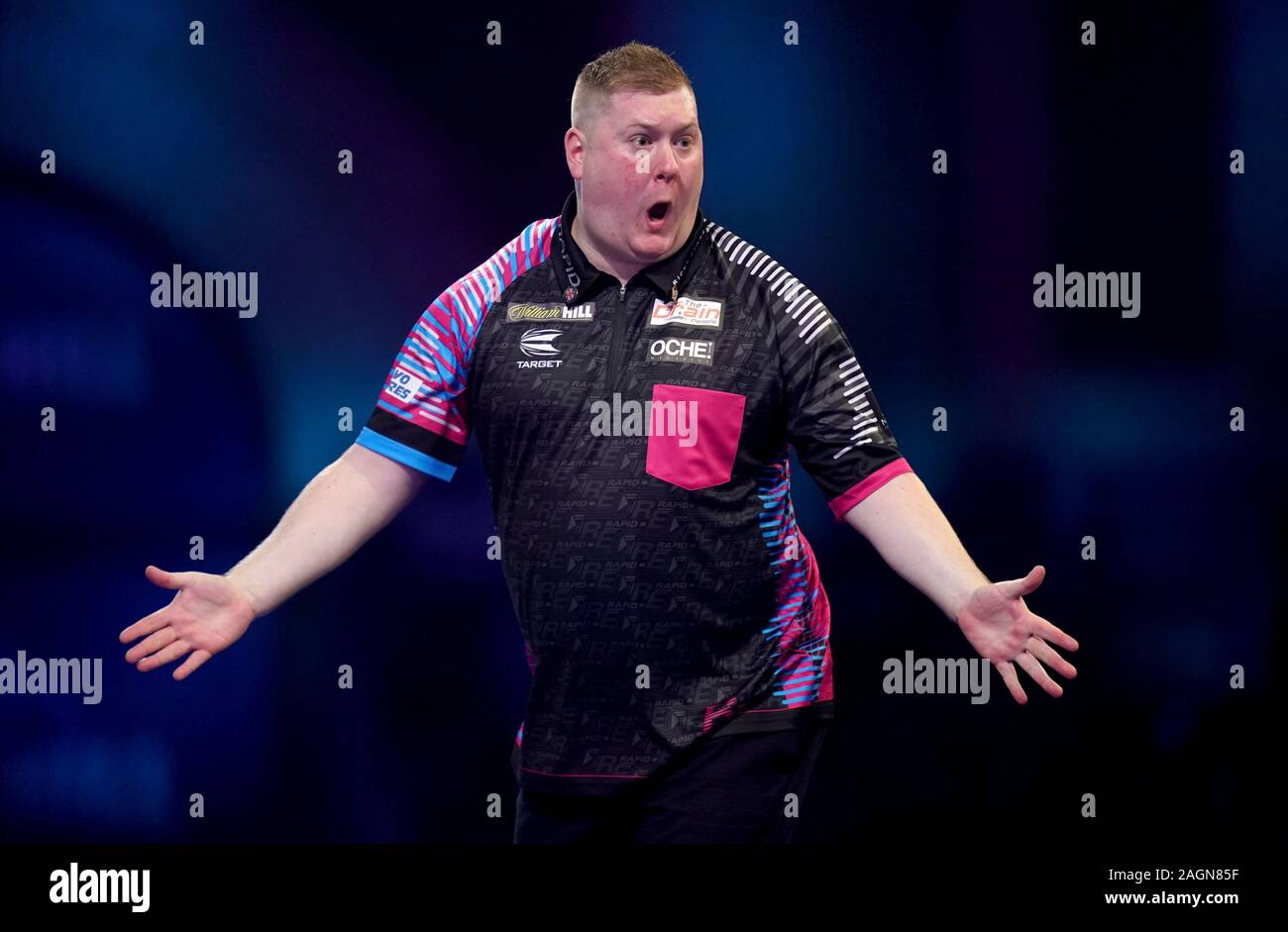 Ricky evans celebrates defeating mark mcgeeney hi-res stock photography ...