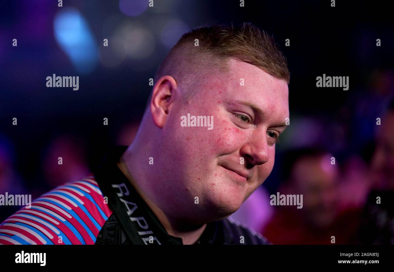 Ricky Evans is interviewed following his victory over Mark McGeeney ...