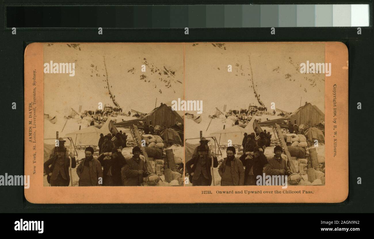 Onward and upward over the Chilcoot (Chilkoot) Pass Onward and upward ...