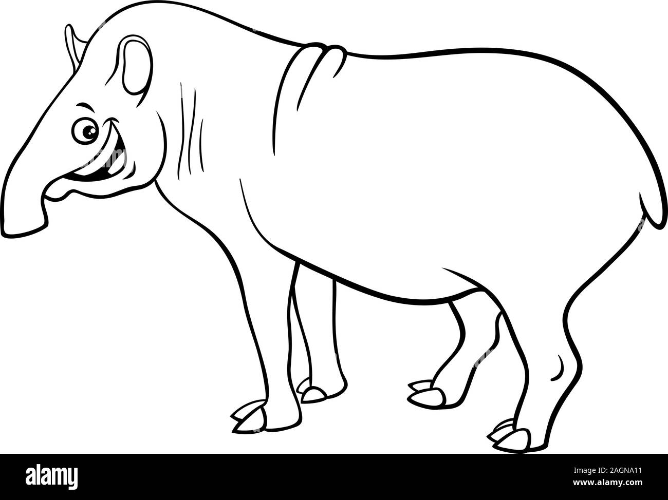 South American Tapir Drawing