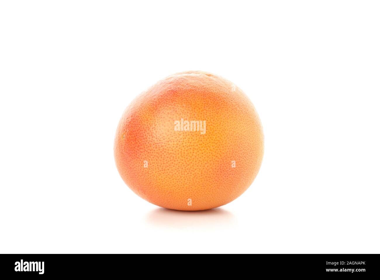 Whole ripe grapefruit isolated on white background Stock Photo - Alamy