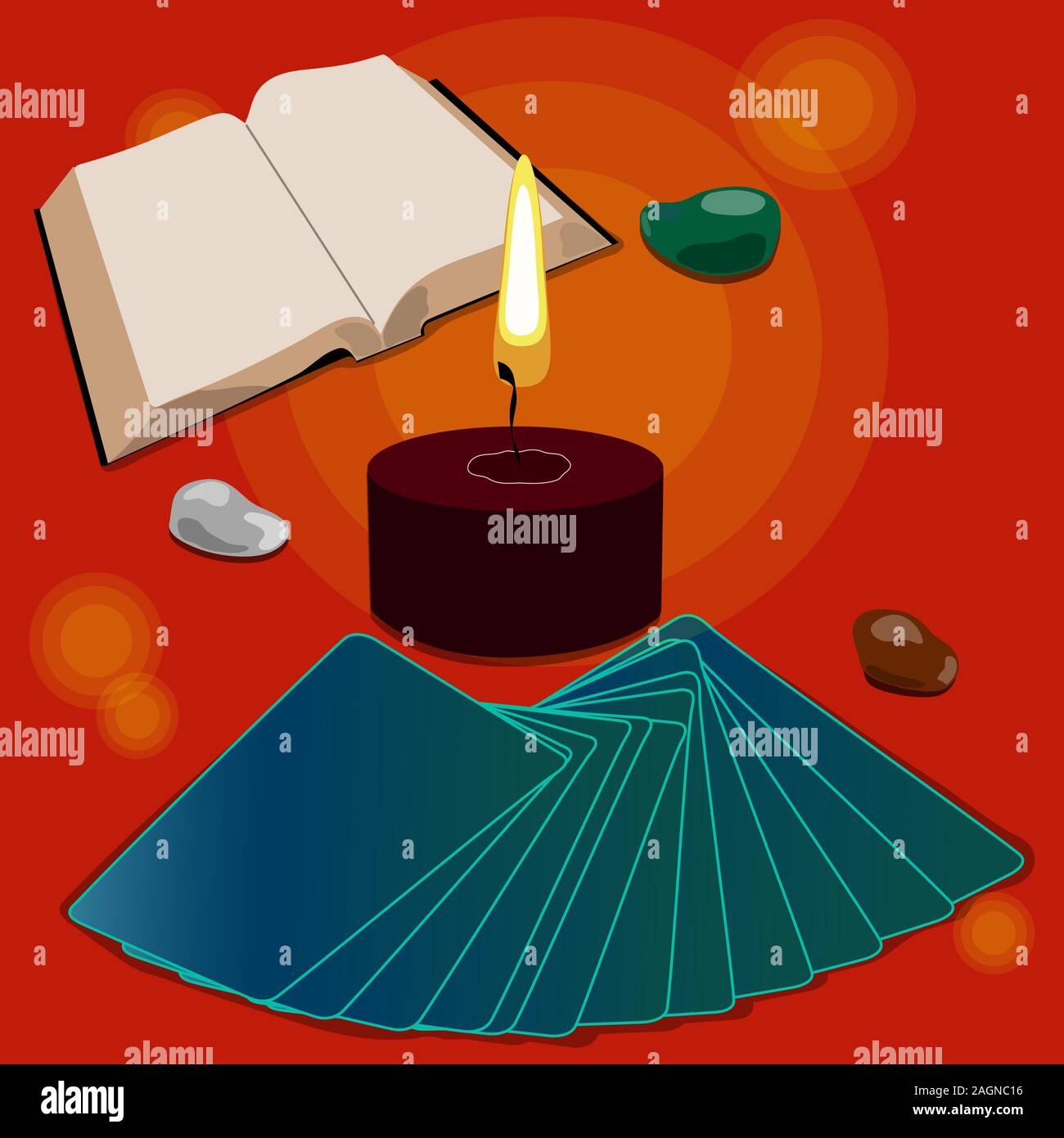 Magic and esotericism. .Fortune-telling on runes and maps .candles ...