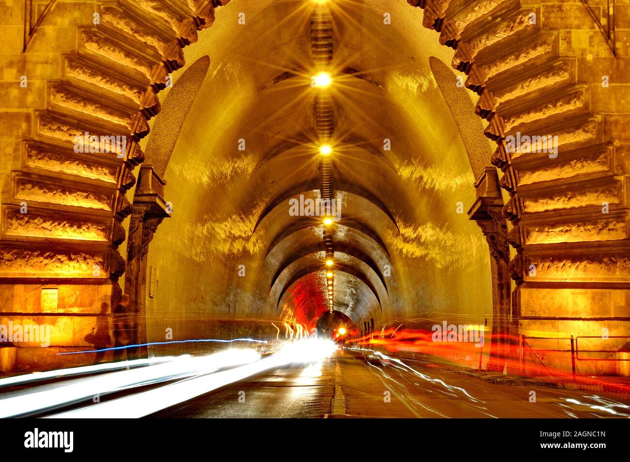 Entrance of a tunnel Stock Photo - Alamy