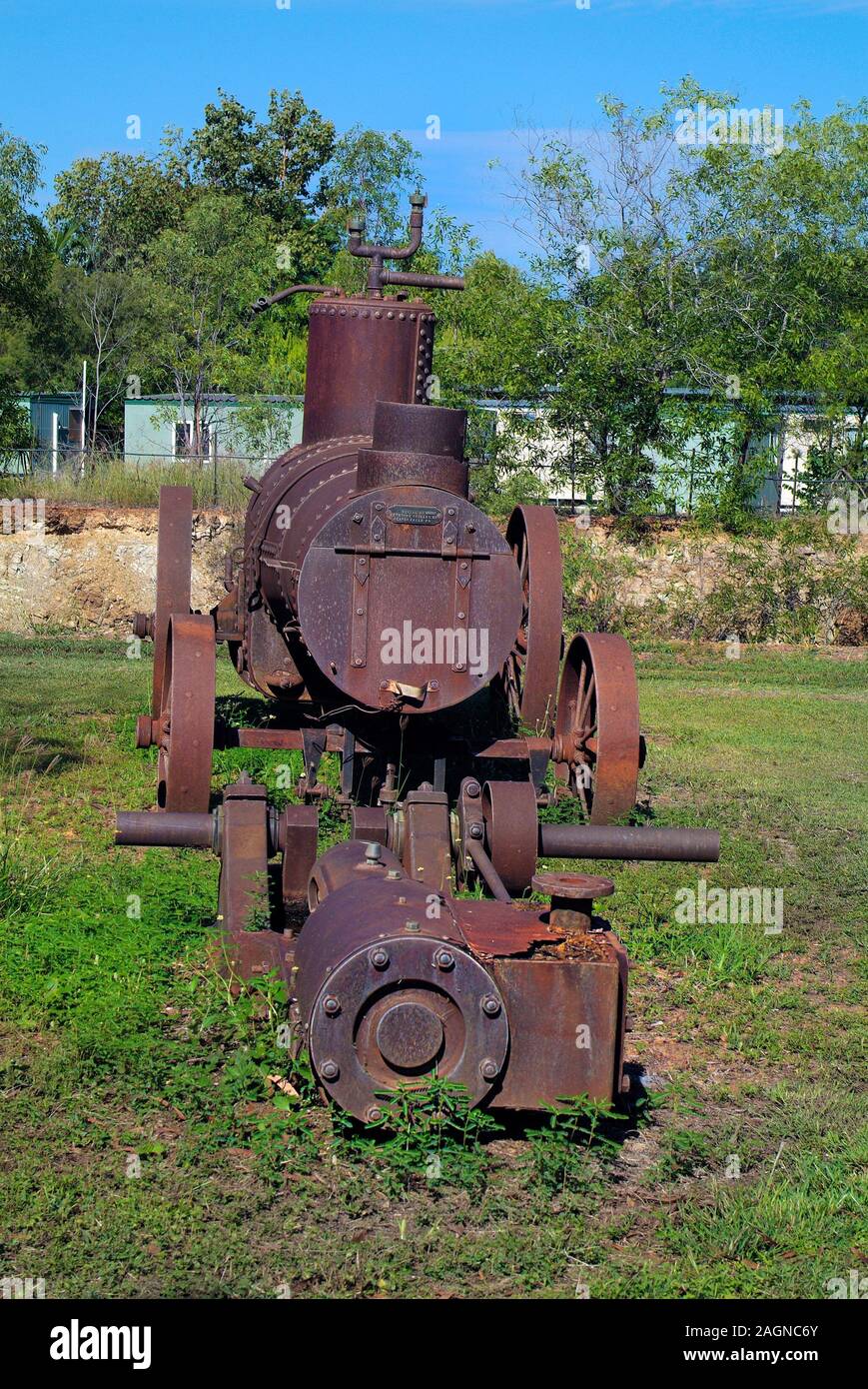 Australia, old mine equipment in Pine Creek, Northern Territory - steam ...