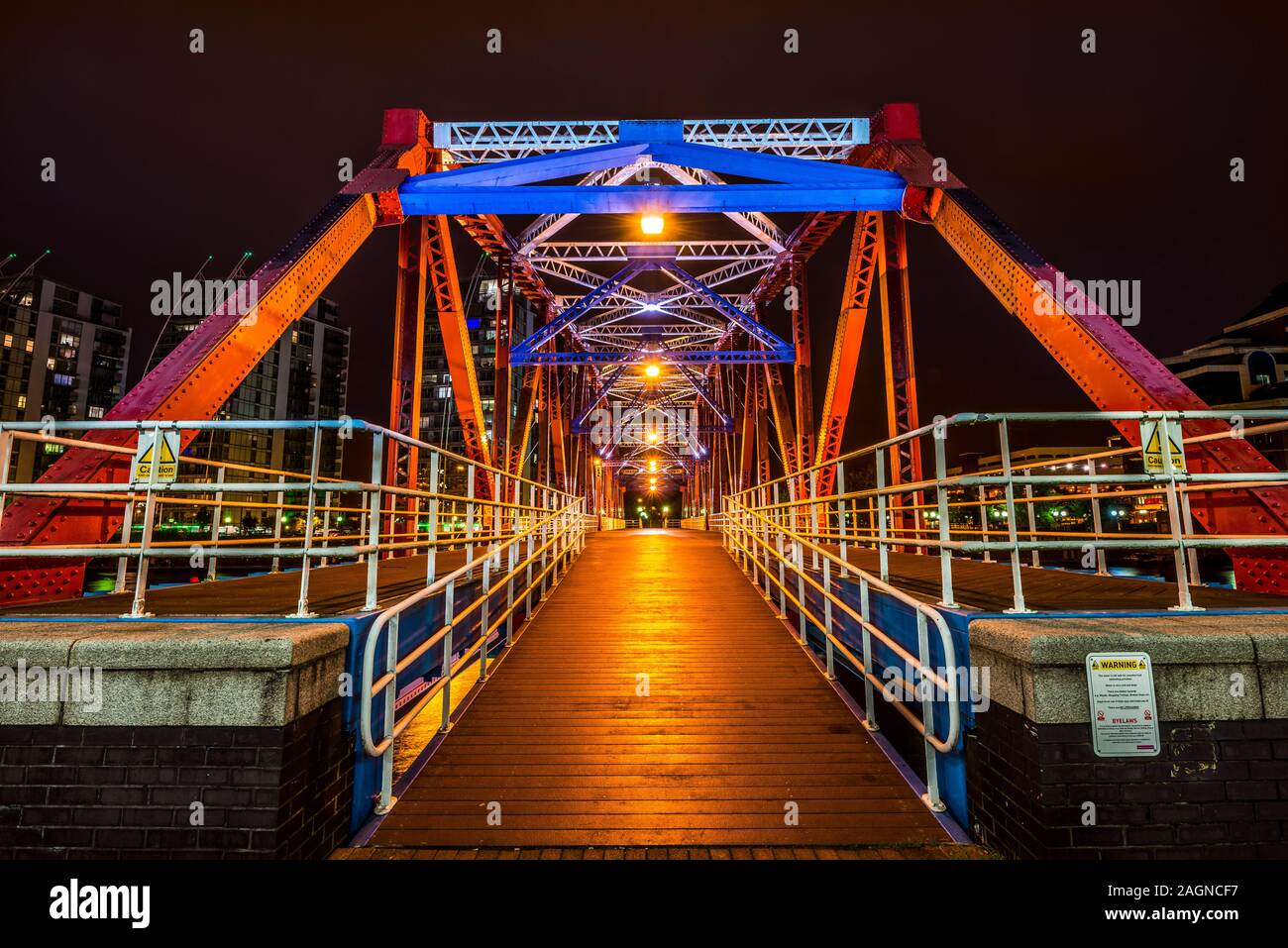 The Detroit Swing Bridge at Salford Quays,victorian,iron,salford quays ...