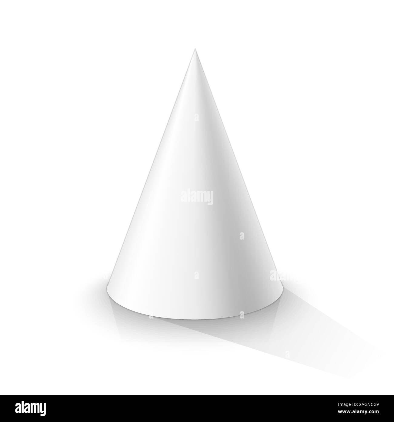 White cone. Vector illustration Stock Vector Image & Art - Alamy