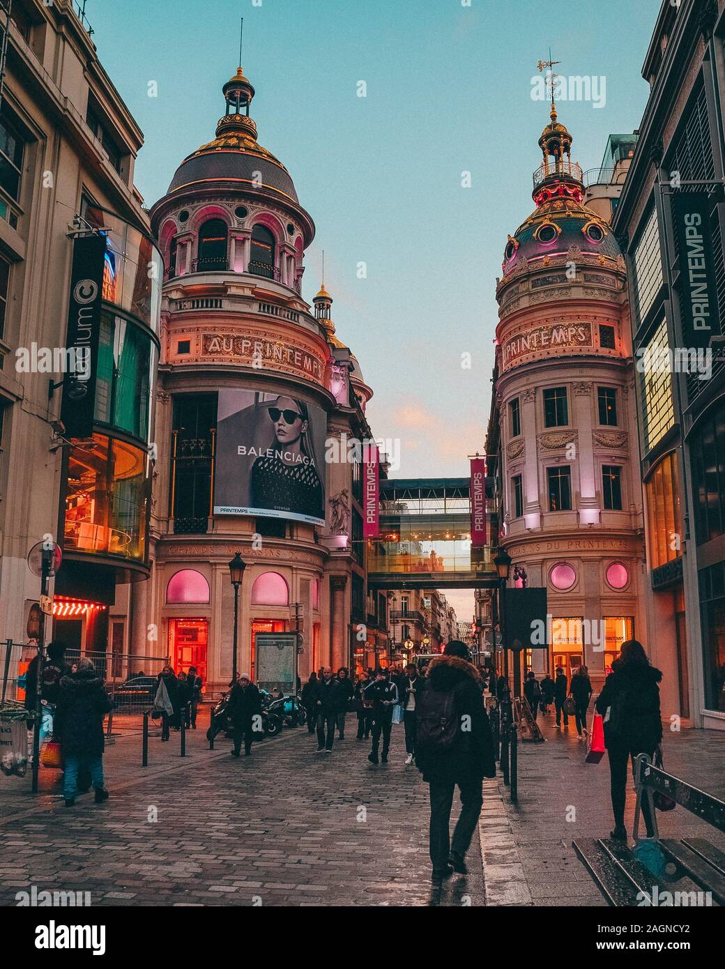 PARIS, FRANCE - May 23, 2019: Beautiful lights and architecture of ...