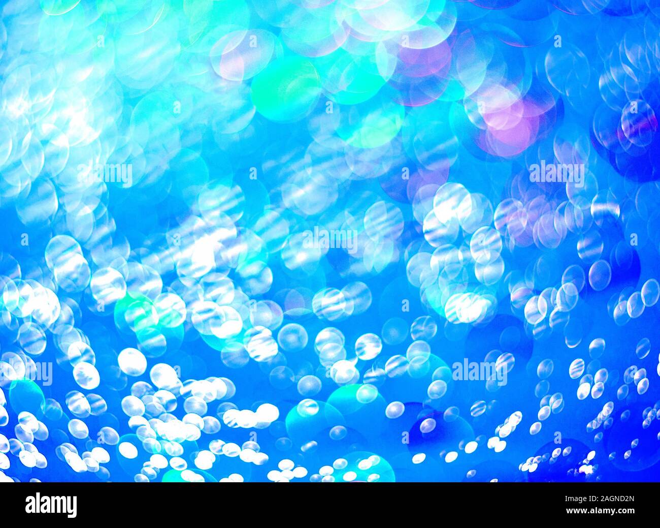 Blue background with shining drops of water Stock Photo - Alamy