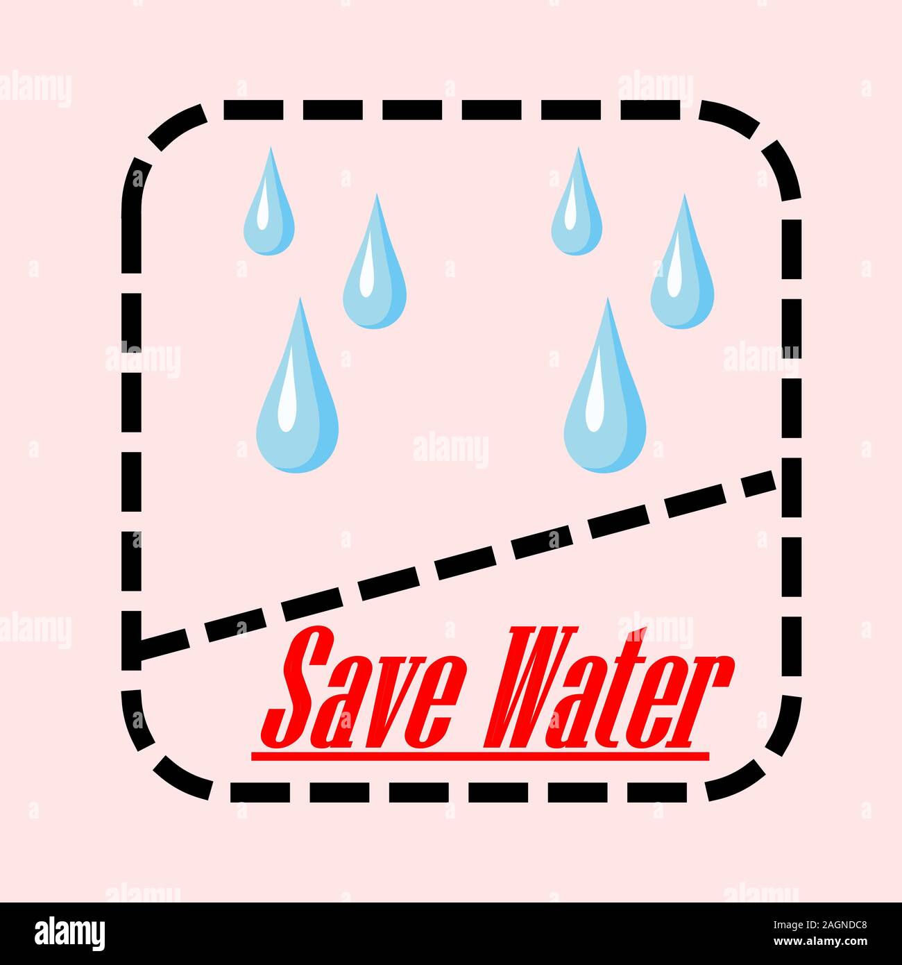 save water tag Stock Photo - Alamy