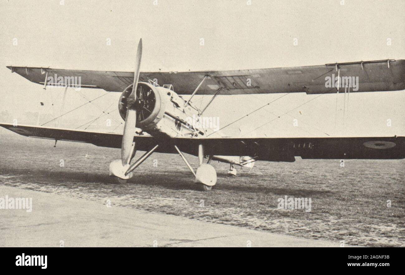 Vickers Vildebeest IV Torpedo-Bomber Prototype. World War 2 Royal Air ...