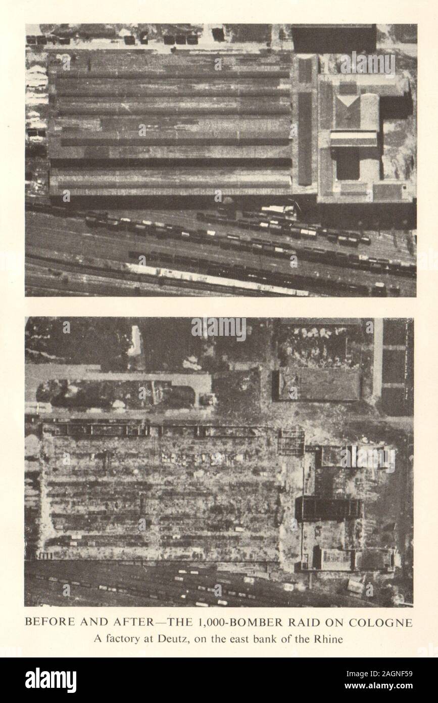 Cologne 1,000 bomber raid Deutz factory World War 2 Royal Air Force ...