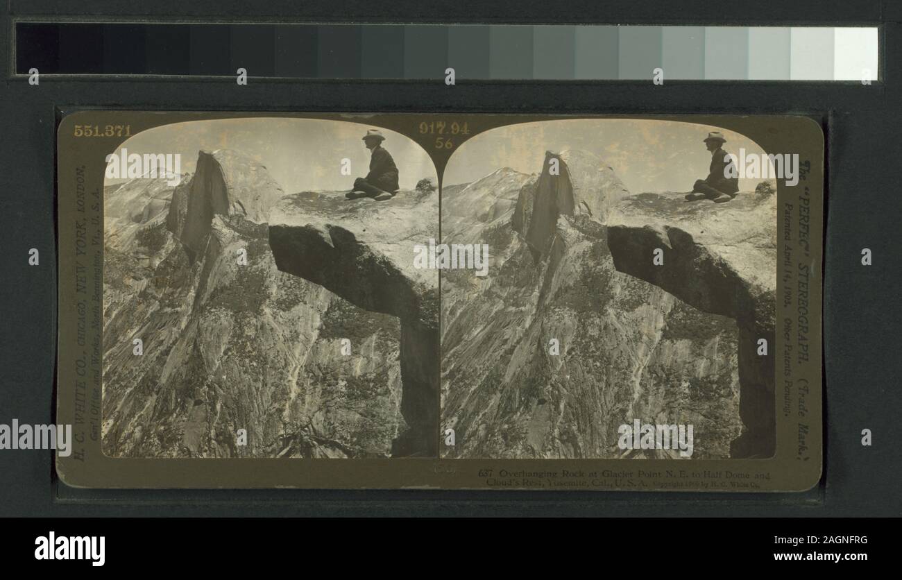 Overhanging Rock at Glacier Point NE to Half Dome and Cloud's Rest ...