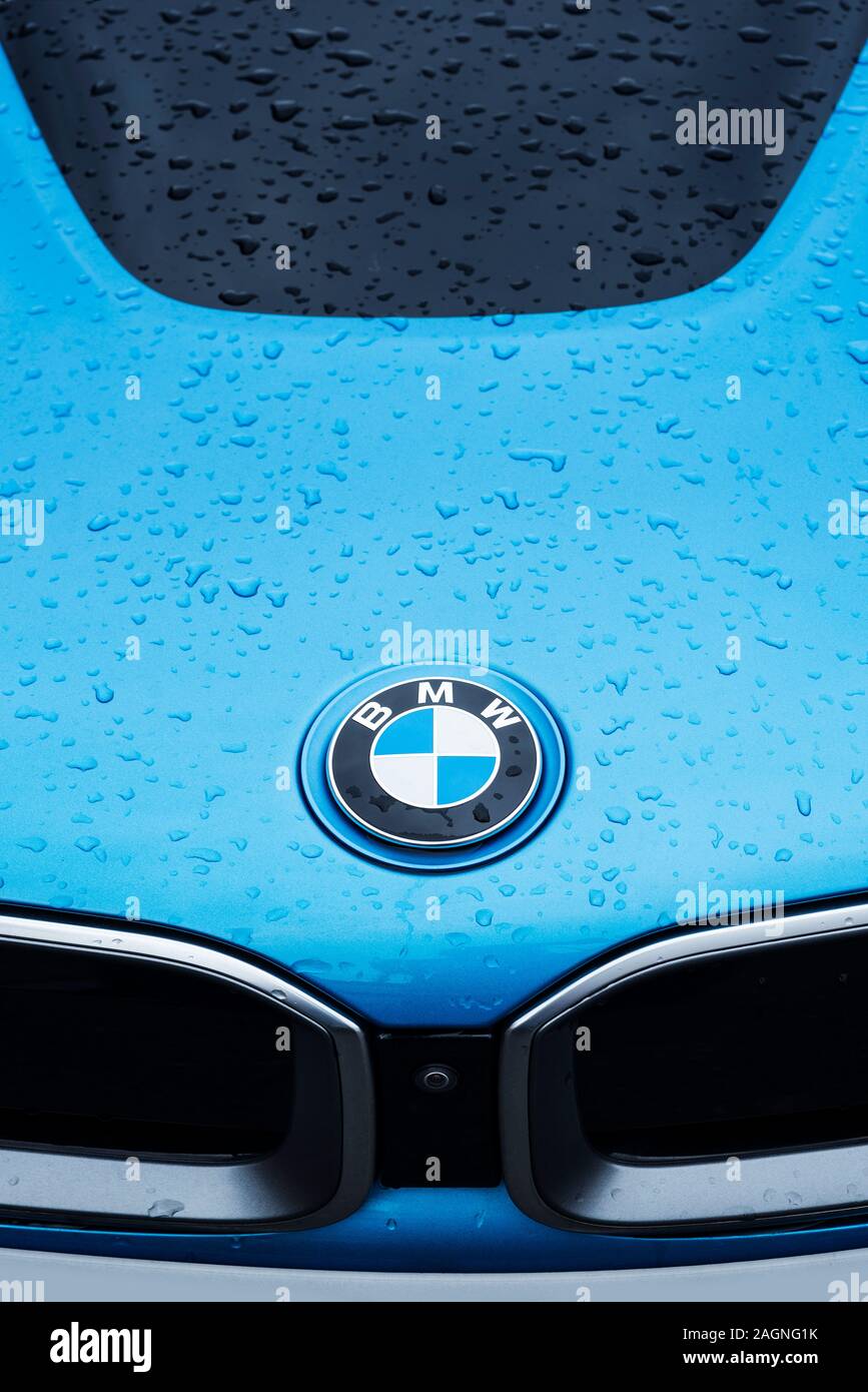 German car maker BMW i8 hybrid electric sports car Stock Photo - Alamy