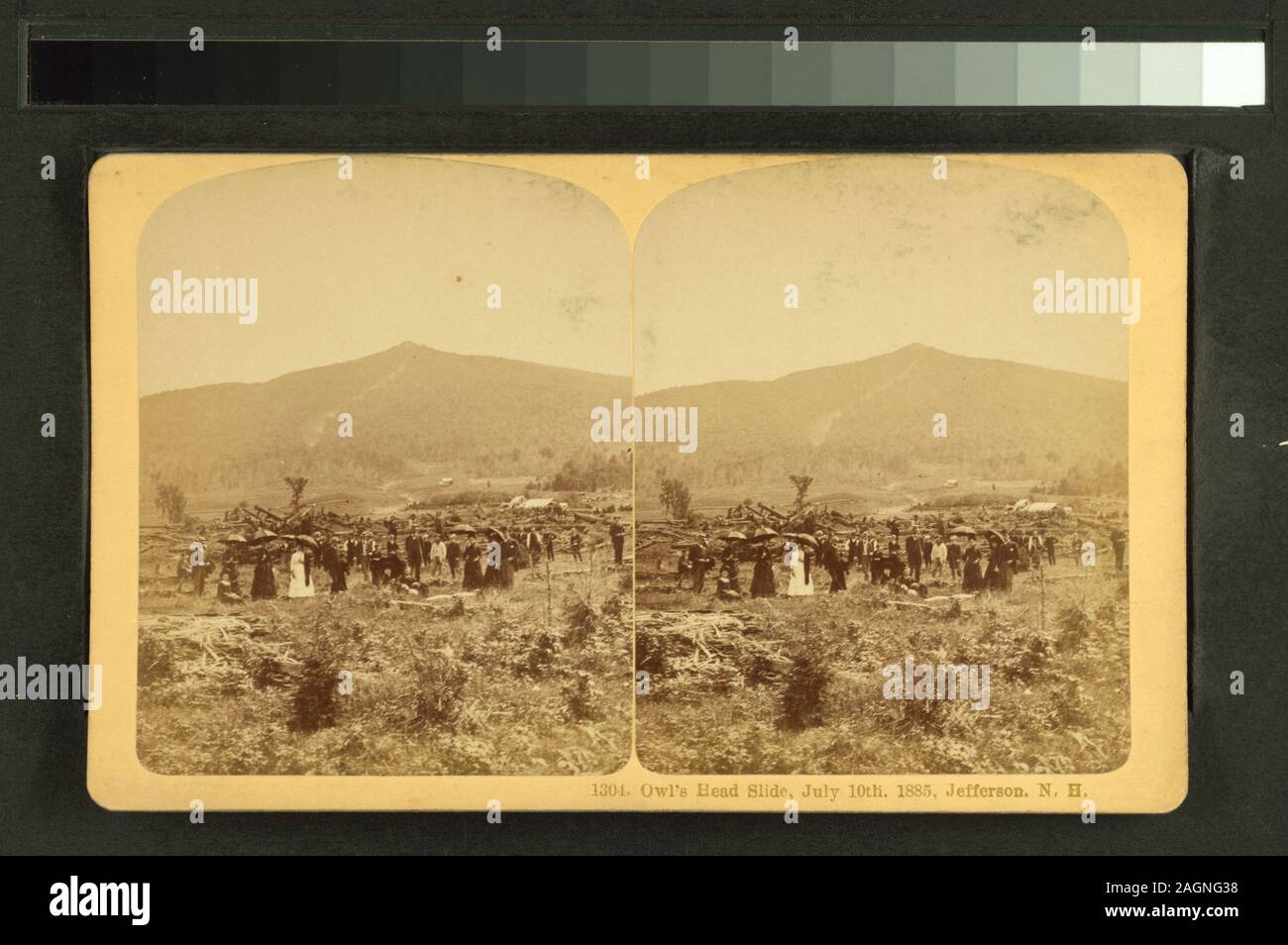 Owl's Head Slide, July 10th, 1885, Jefferson, NH Owl's Head Slide, July ...