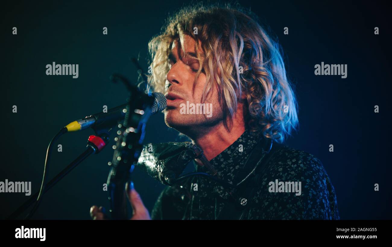 BRISBANE, AUSTRALIA - Dec 10, 2019: Kim Churchill is an Australian folk ...