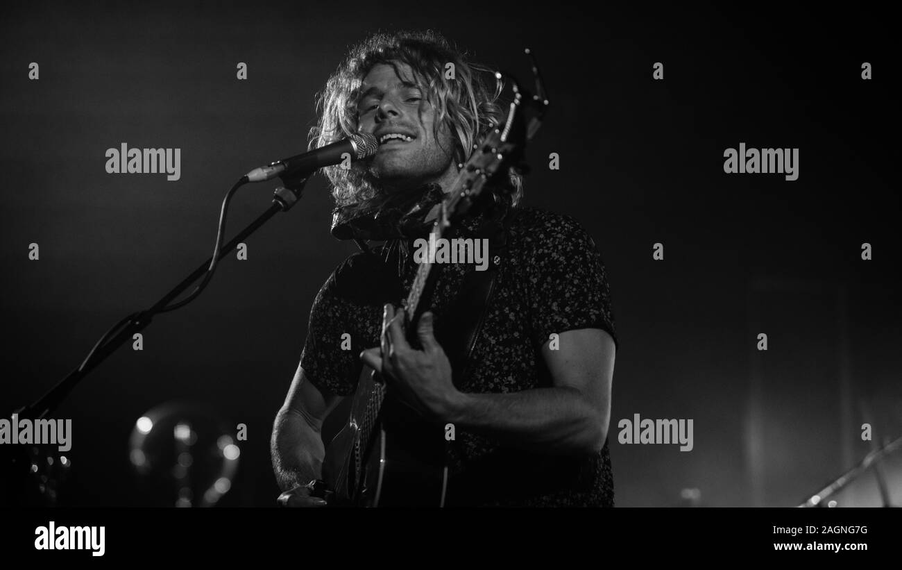 BRISBANE, AUSTRALIA - Dec 10, 2019: Kim Churchill is an Australian folk ...