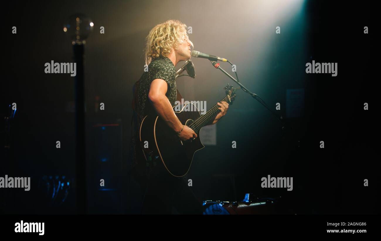 BRISBANE, AUSTRALIA - Dec 10, 2019: Kim Churchill is an Australian folk ...
