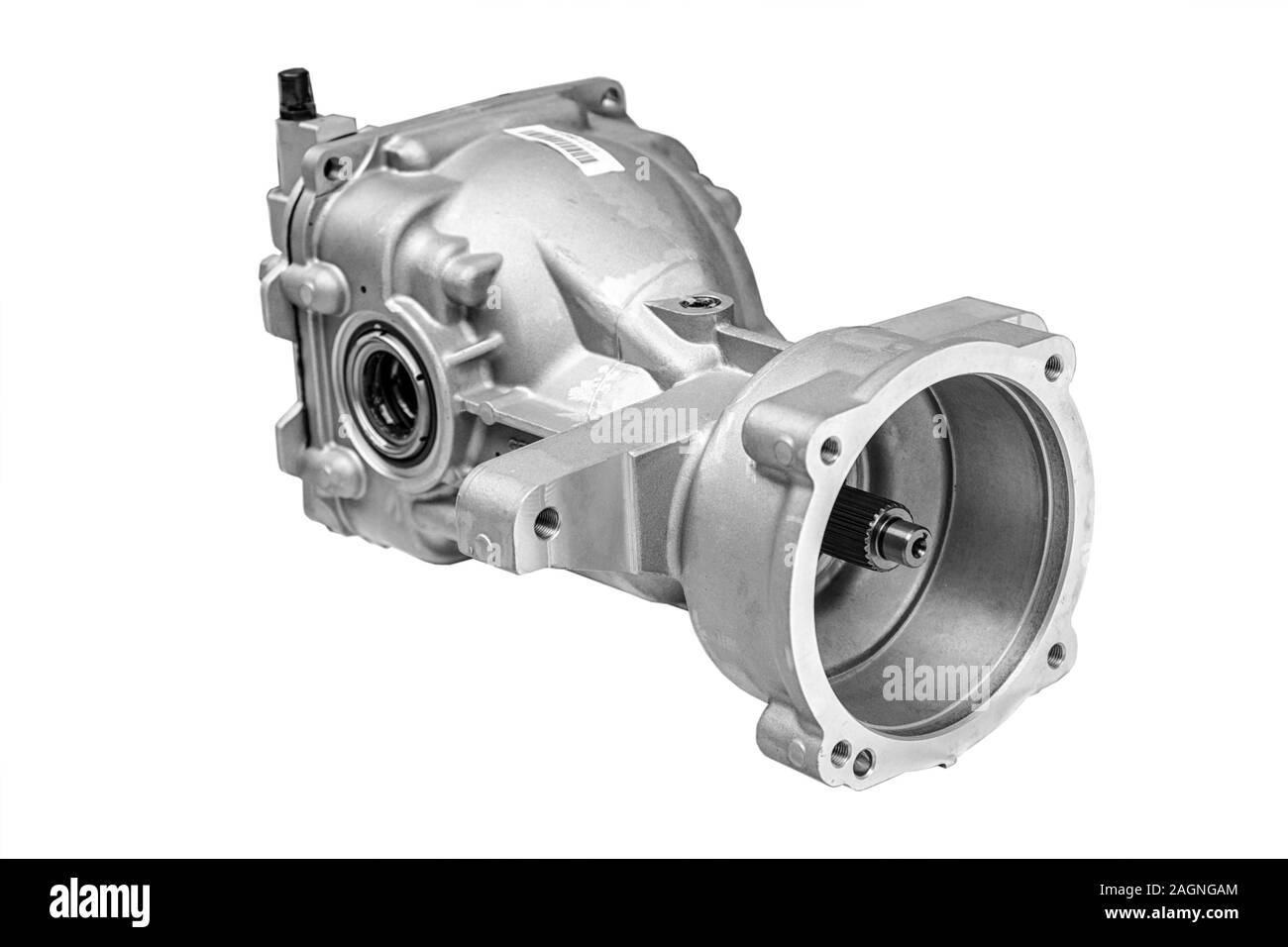 New gearbox front axle of a car on a white background Stock Photo - Alamy