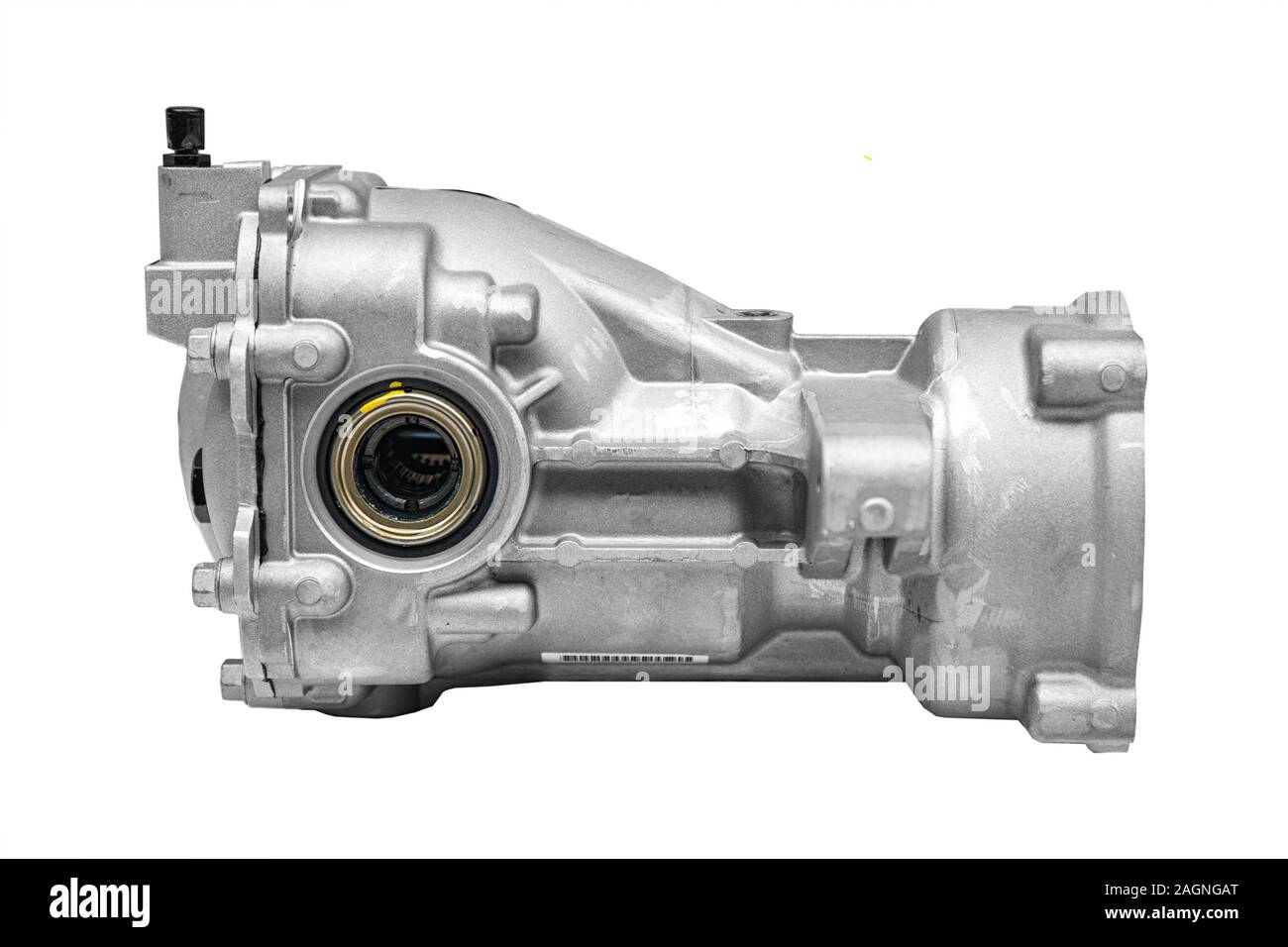 New gearbox front axle of a car on a white background Stock Photo - Alamy