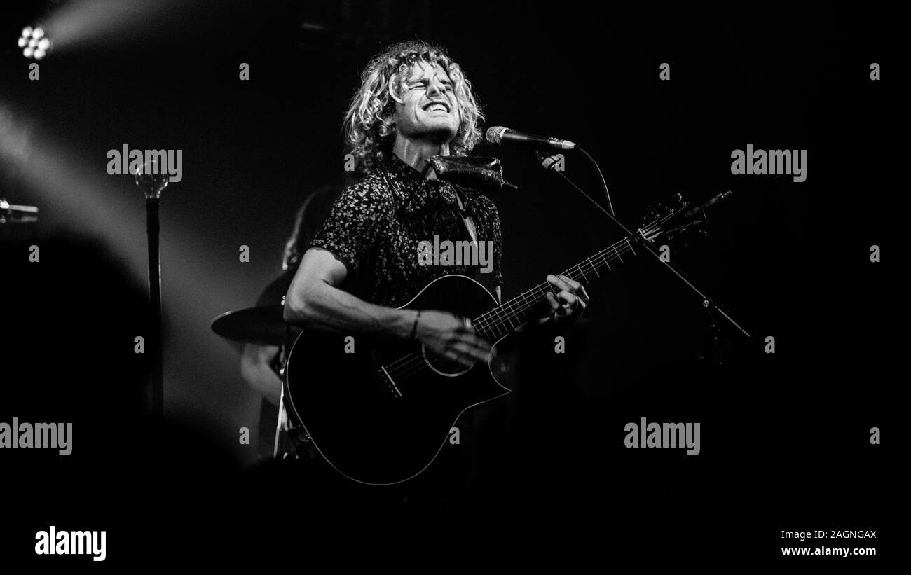 BRISBANE, AUSTRALIA - Dec 10, 2019: Kim Churchill is an Australian folk ...
