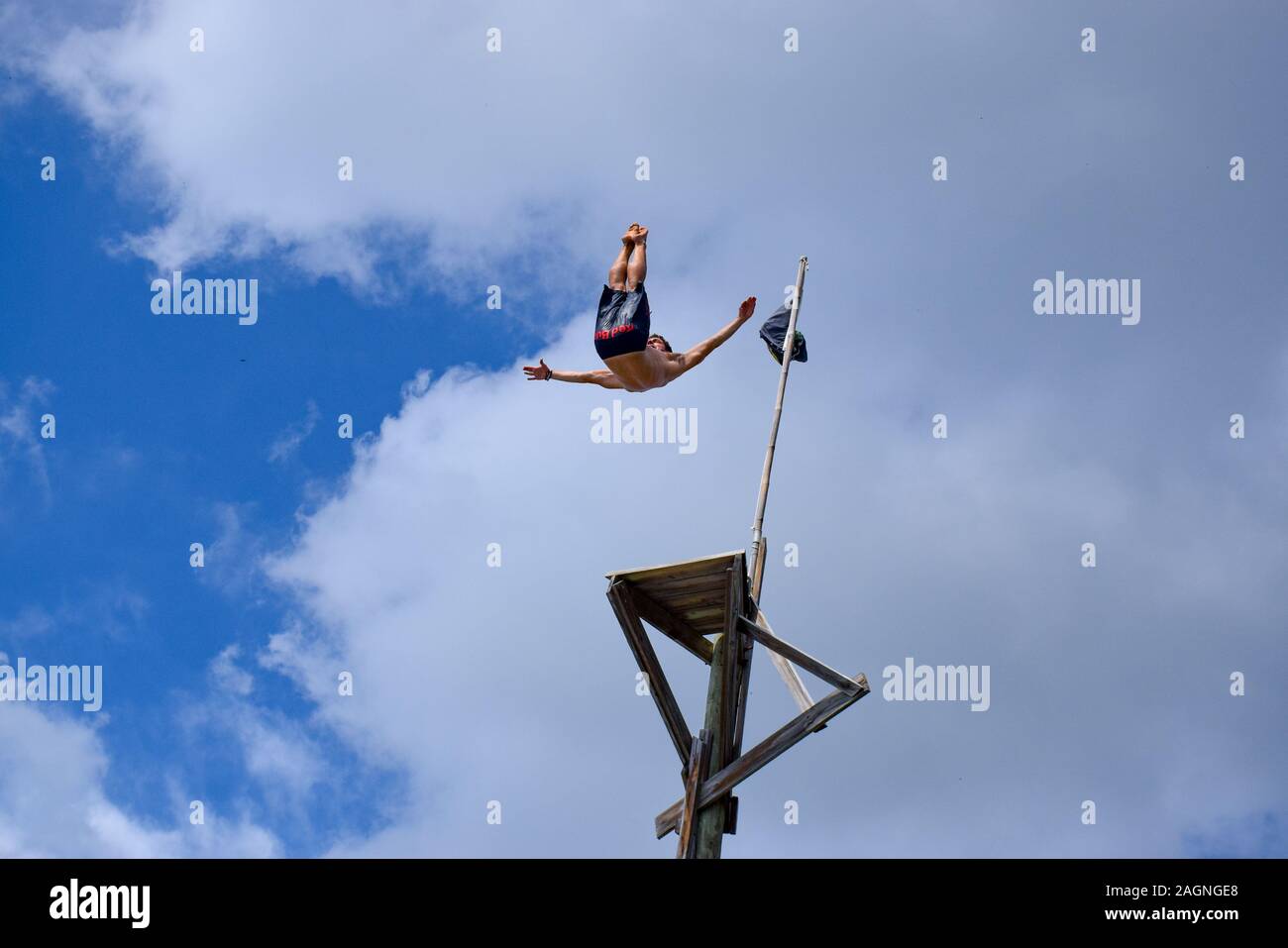 Red bull sky dive hi-res stock photography and images - Alamy