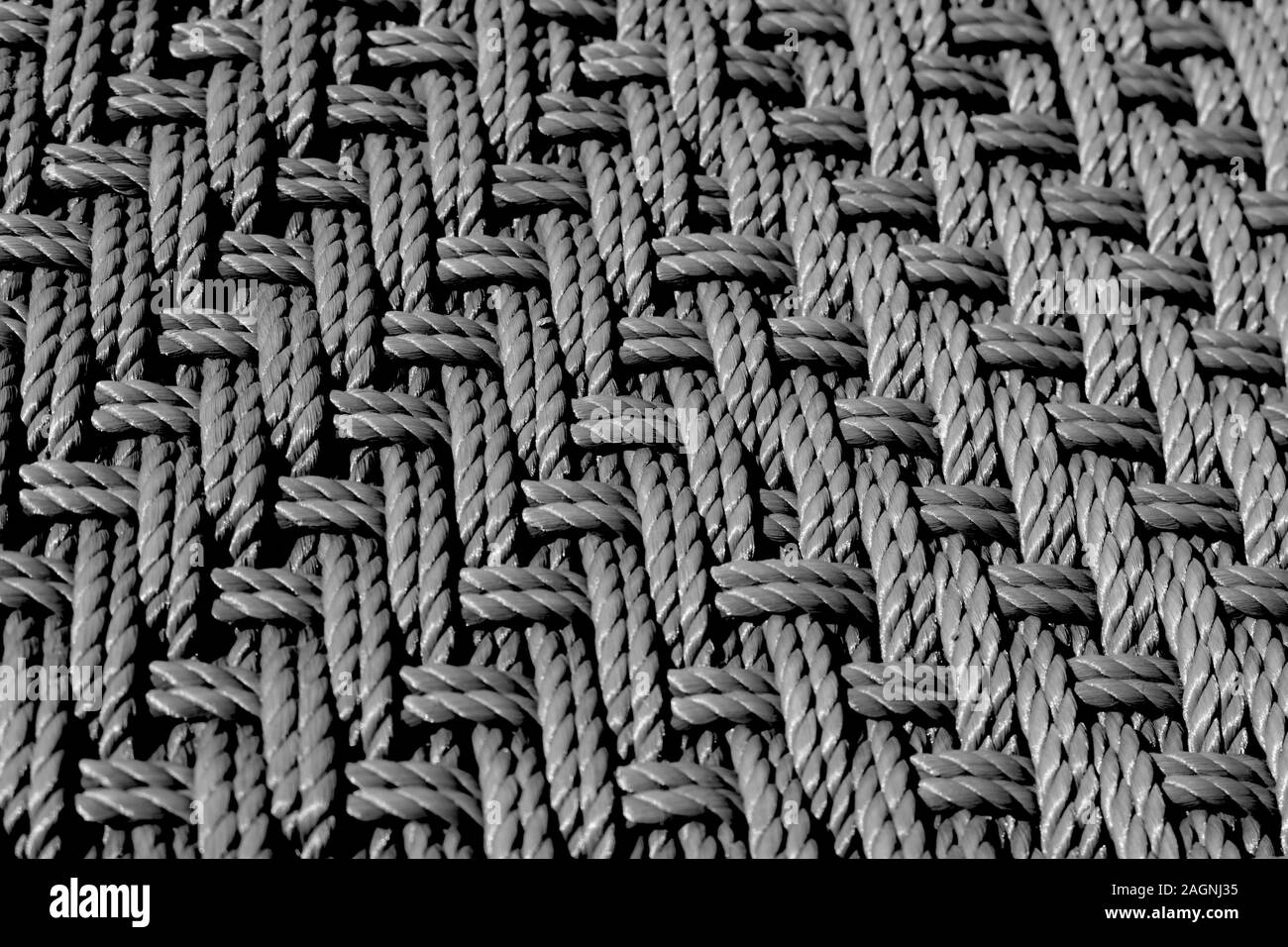 Woven plastic fabric Black and White Stock Photos & Images - Alamy