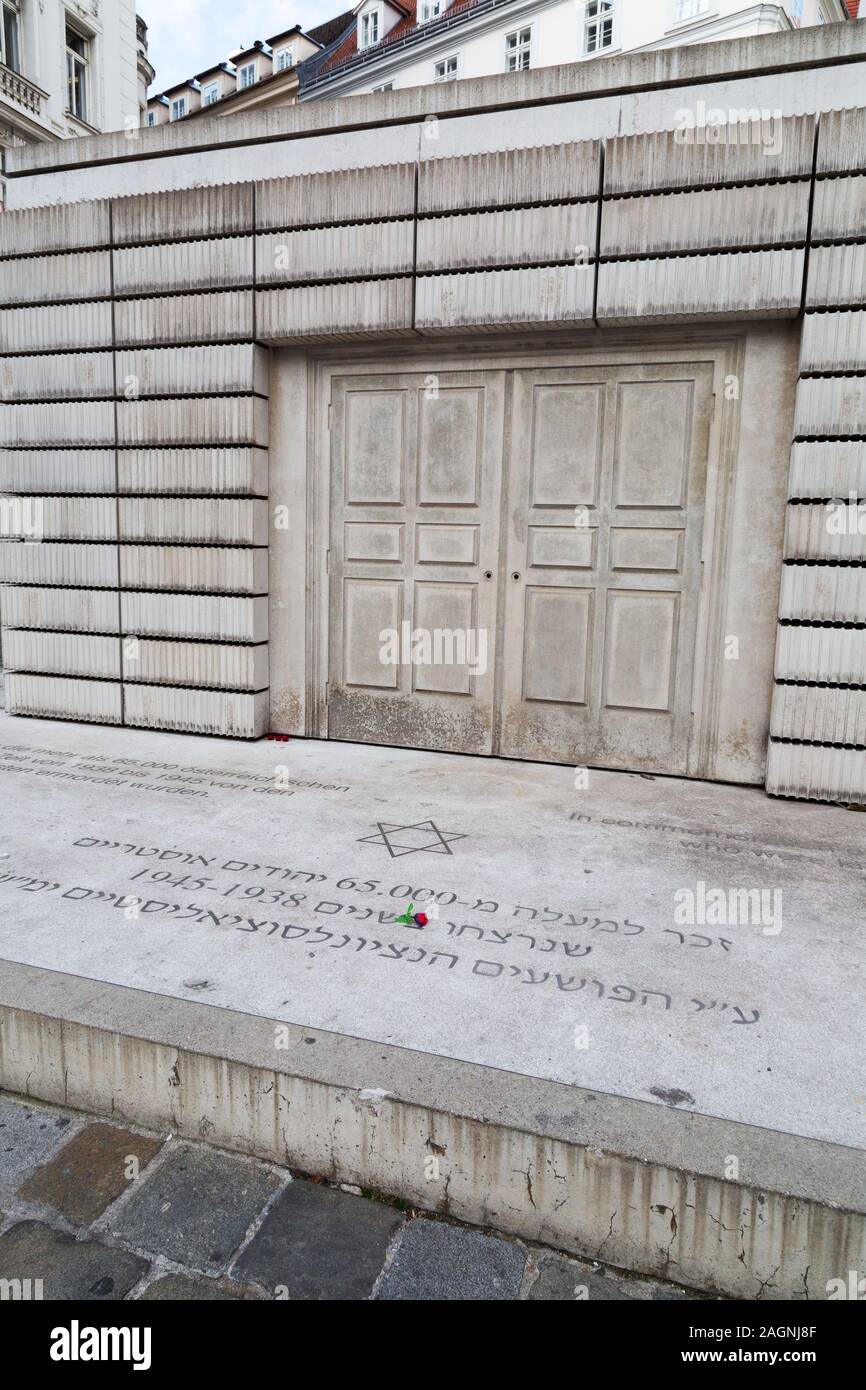 The inscription on the Judenplatz Memorial Vienna, memorial to the ...
