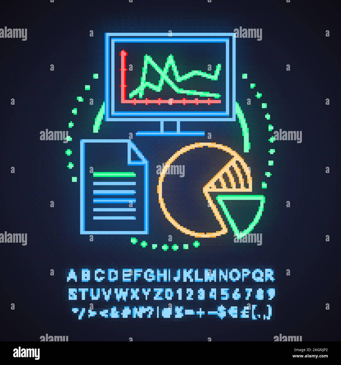 Trading start neon light concept icon. Market access idea. Glowing sign ...