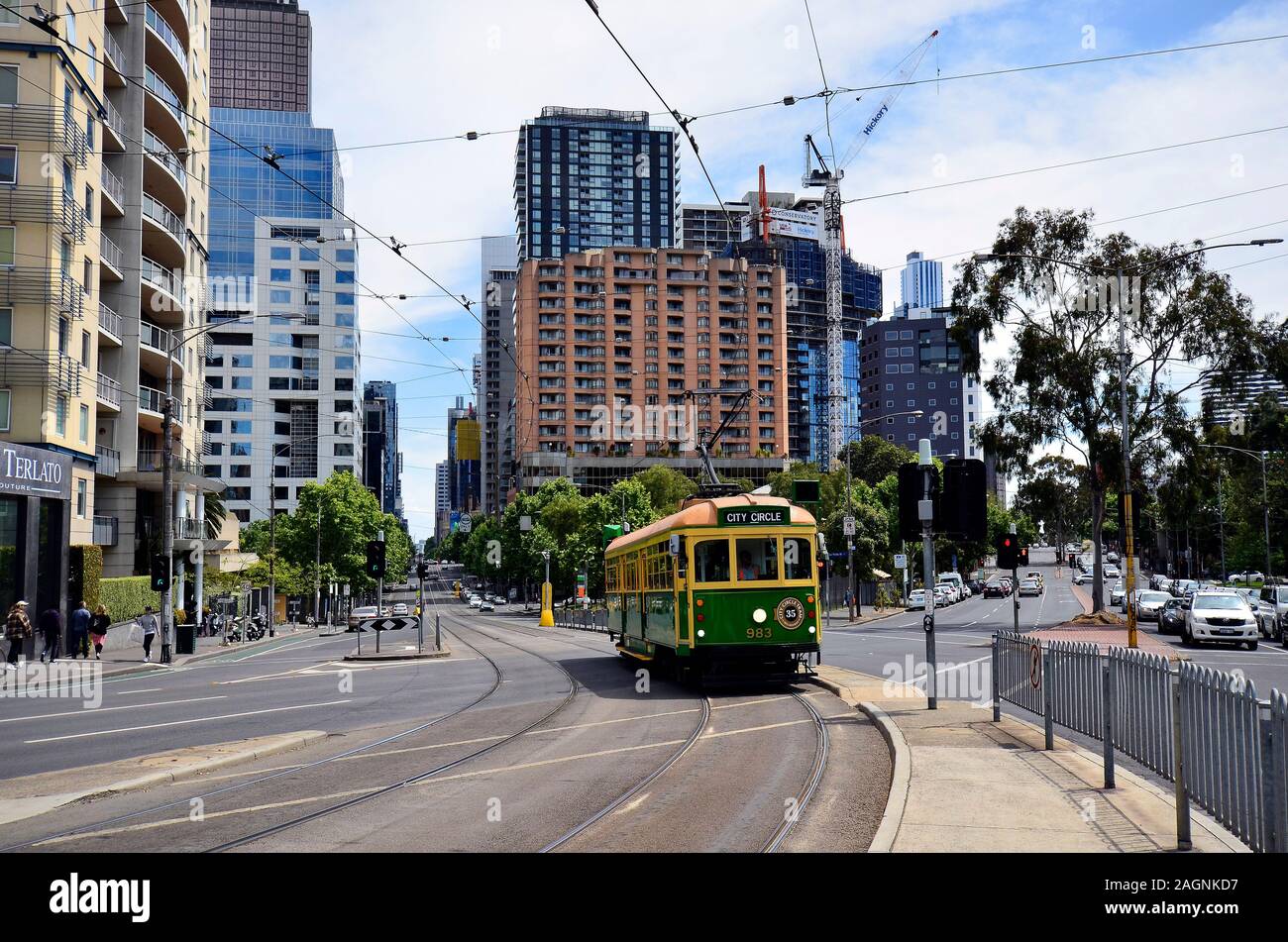 Melbourne, VIC, Australia - November 05, 2017: Different buildings ...