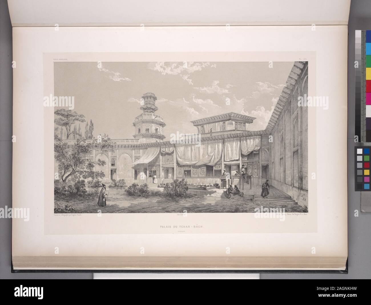 Palais du Tchar-Bâgh, Ispahan.; Palais du Tchar-Bâgh, Ispahan Stock ...