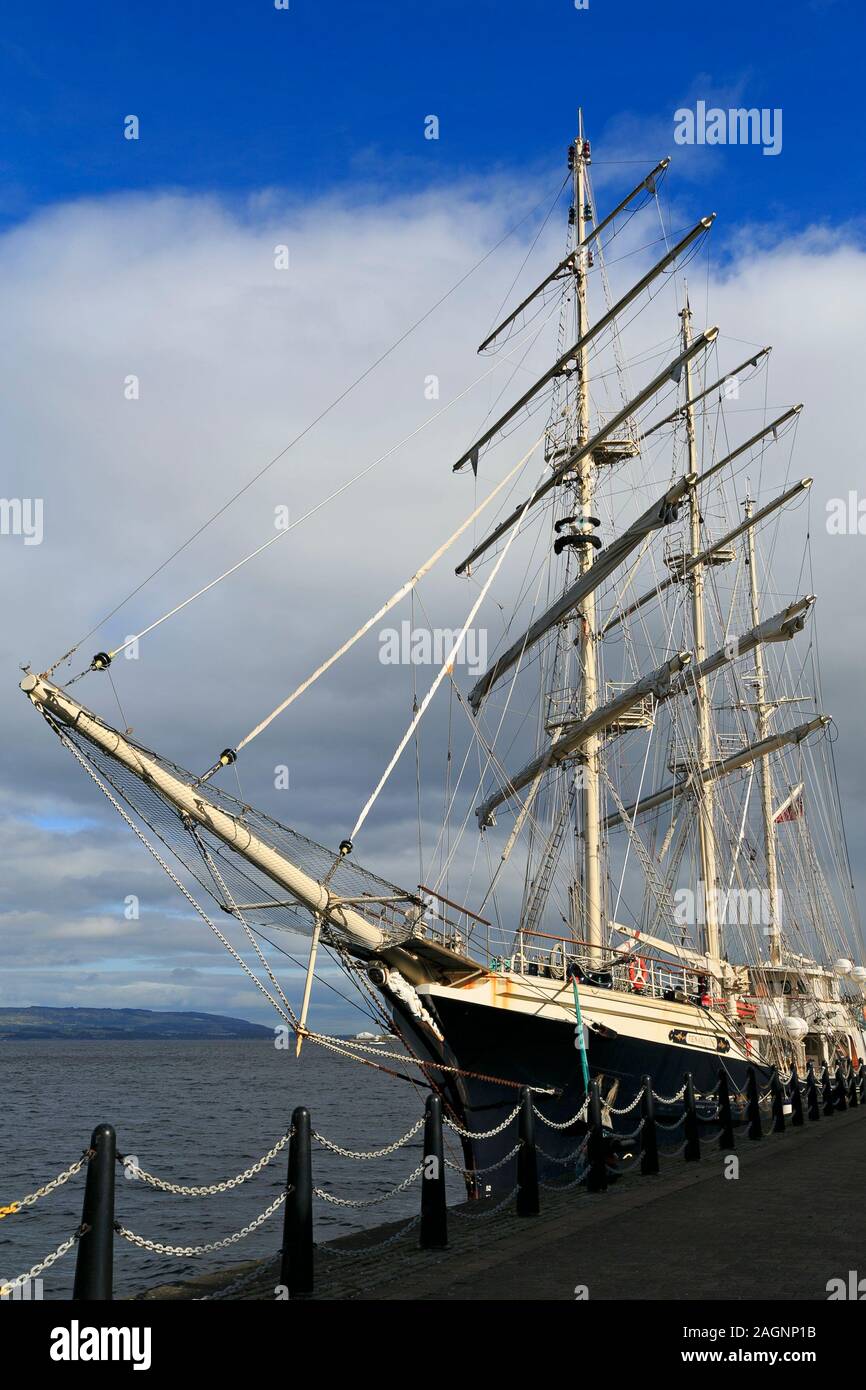 Tenacious sailing ship, Greenock, Inverclyde, Scotland, United Kingdom ...