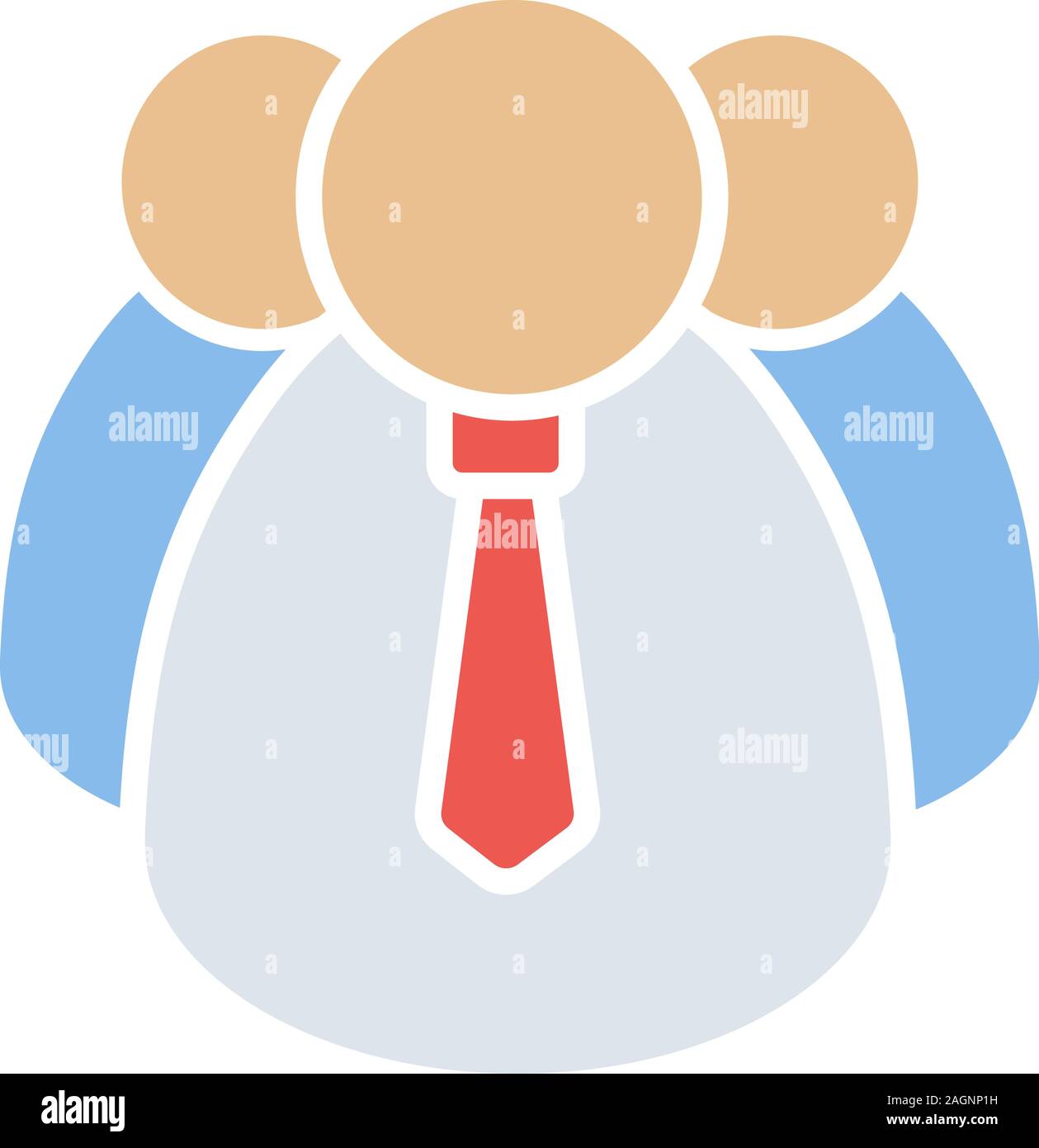 Top manager glyph color icon. Business team leader. Silhouette symbol ...