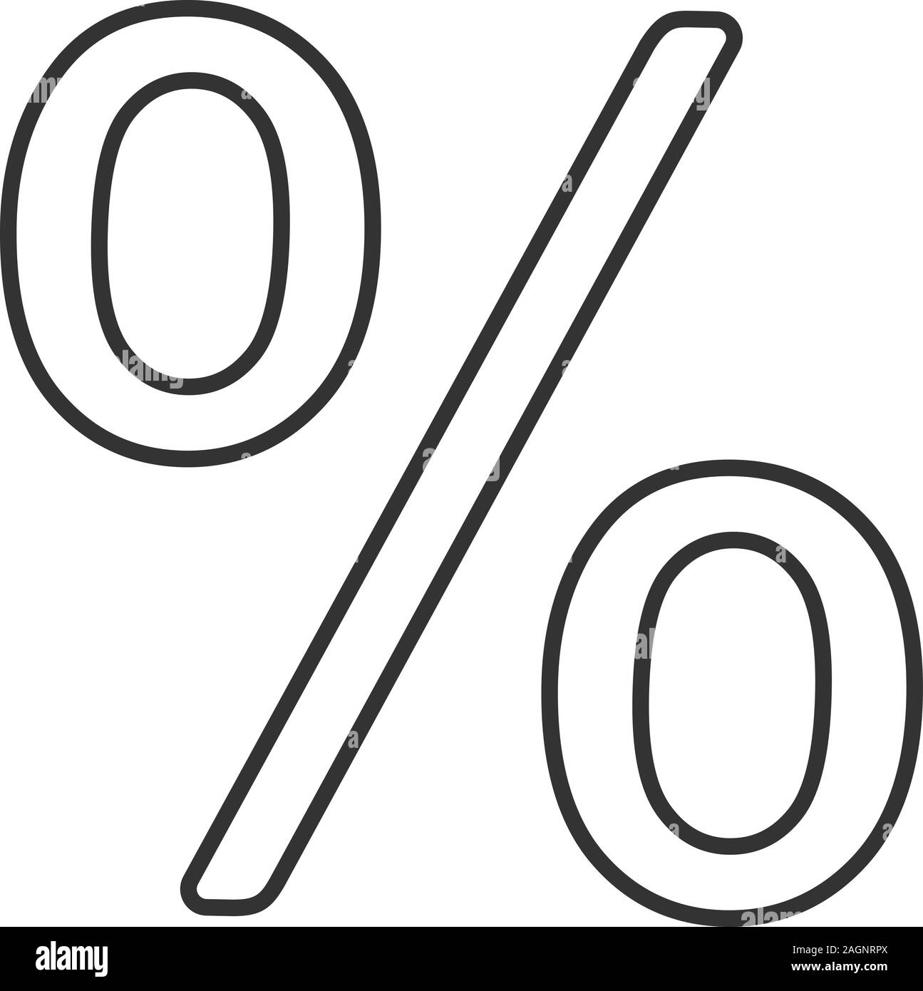 Percent linear icon. Thin line illustration. Percentage. Sale, discount ...
