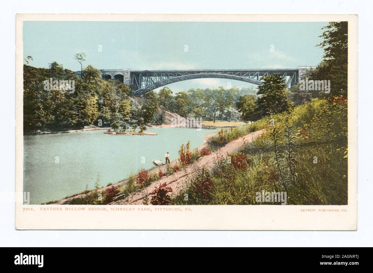Postcard series number: 7201 1903-1904.; Panther Hollow Bridge ...