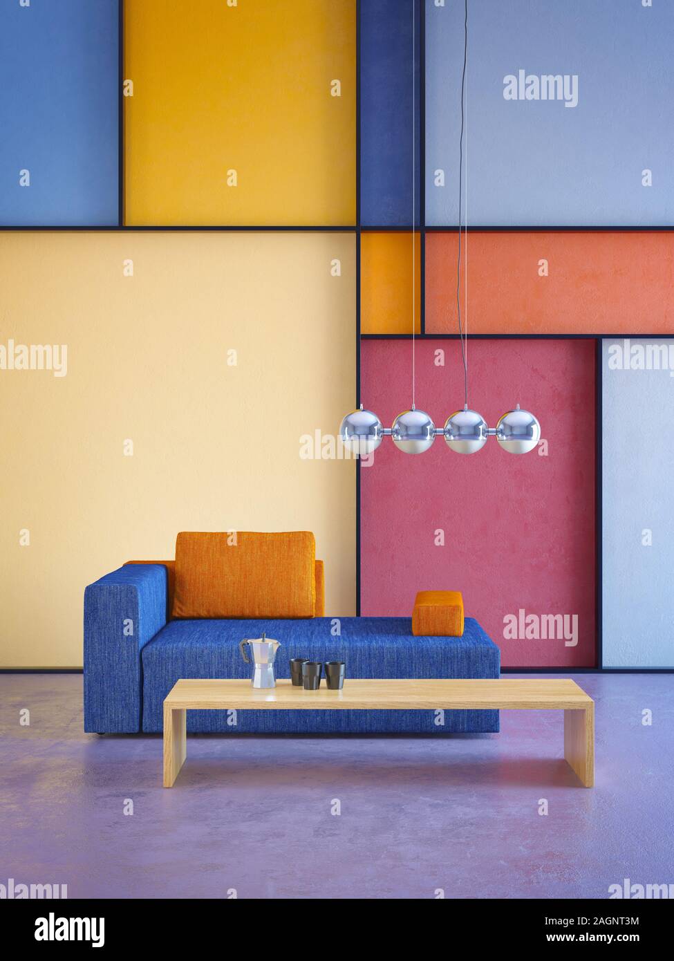 Pop art interior design hi-res stock photography and images - Alamy
