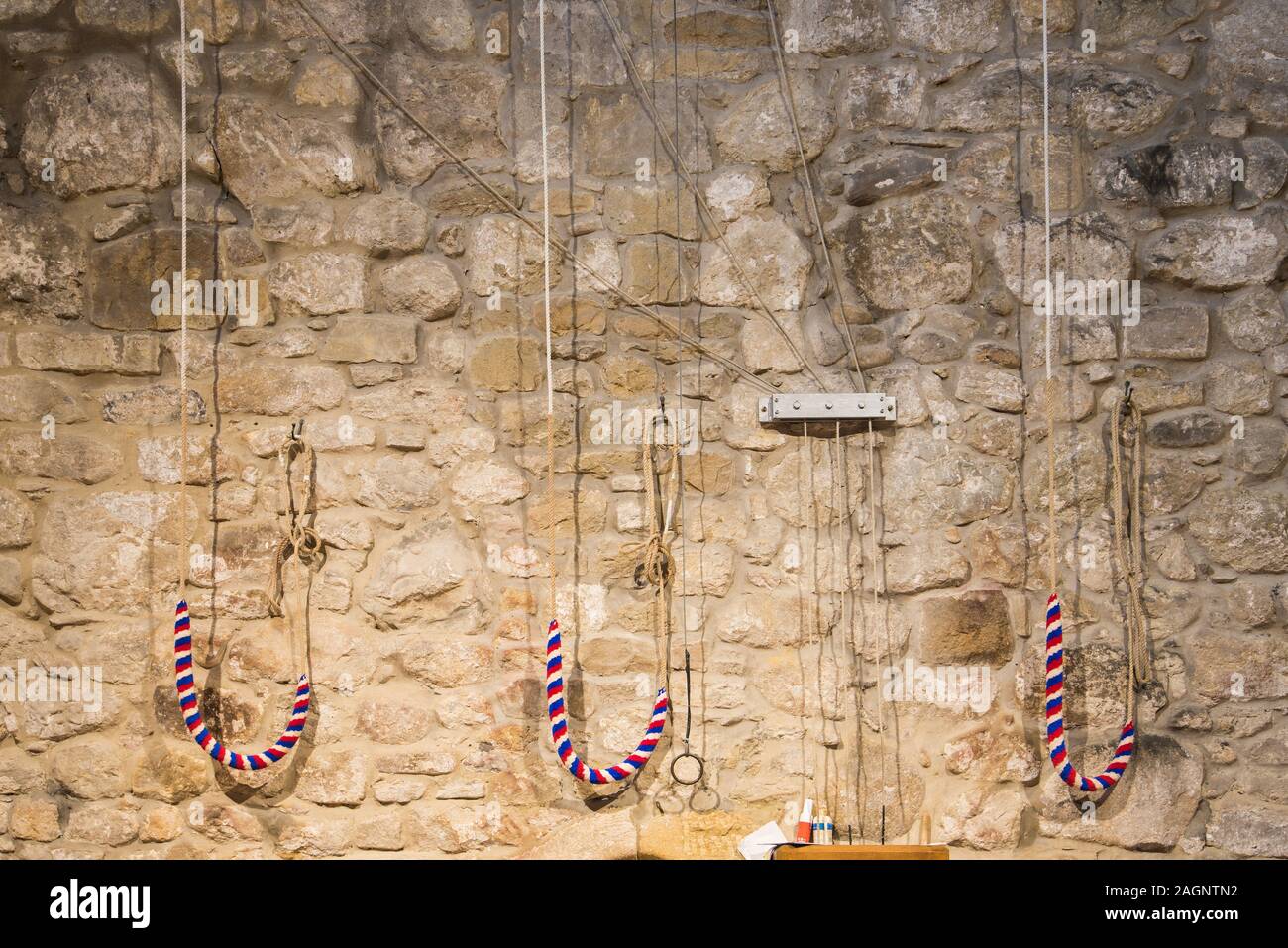 Church Bell Ropes Ringing High Resolution Stock Photography and Images ...