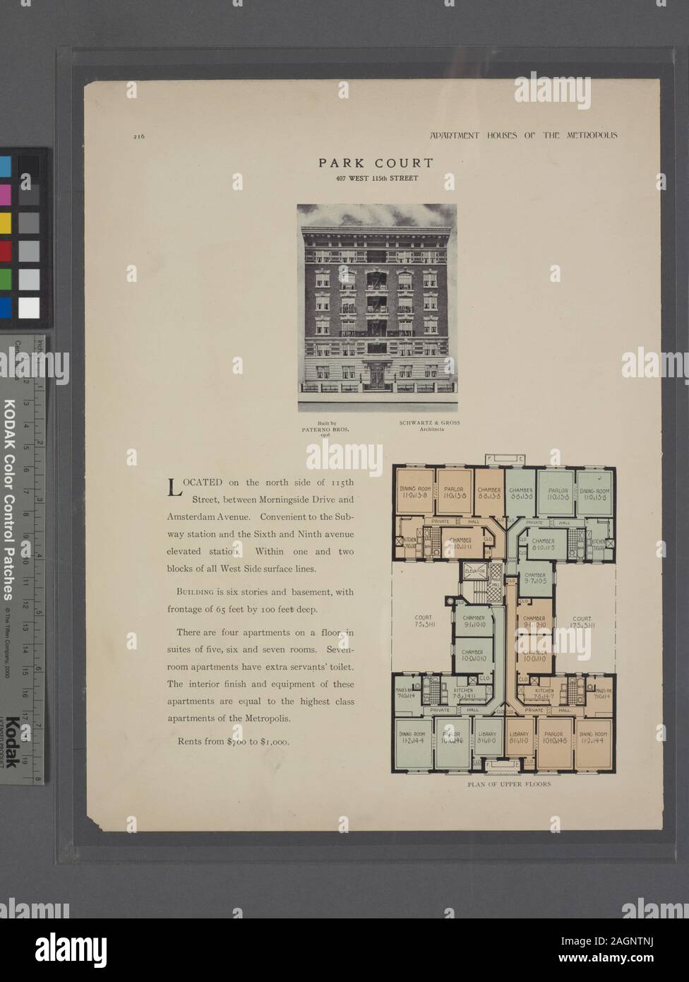 Includes index. Built by Paterno Bros., 1906 / Architects - Schwartz ...