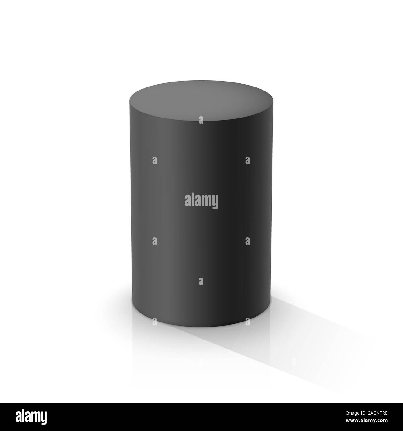 Black cylinder. Vector illustration Stock Vector Image & Art - Alamy