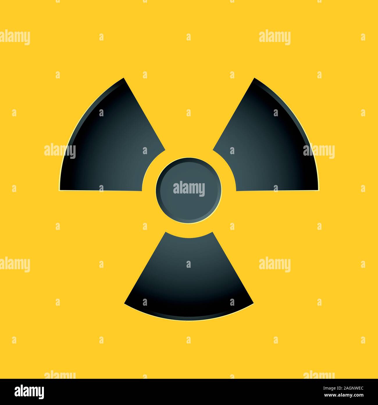 Radioactive sign. Isolated Vector Illustration Stock Vector Image & Art ...