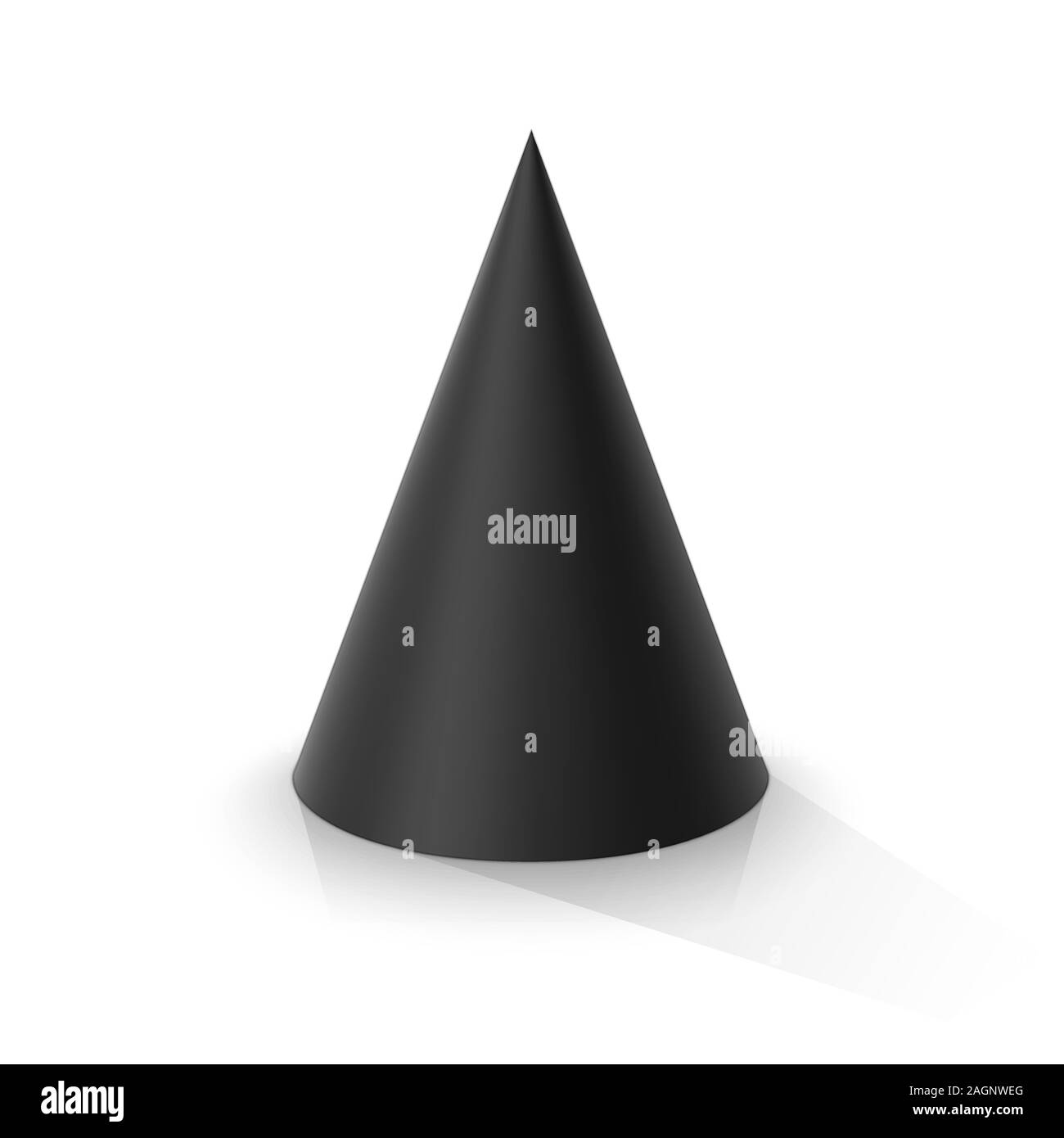 Black cone. Vector illustration Stock Vector Image & Art - Alamy