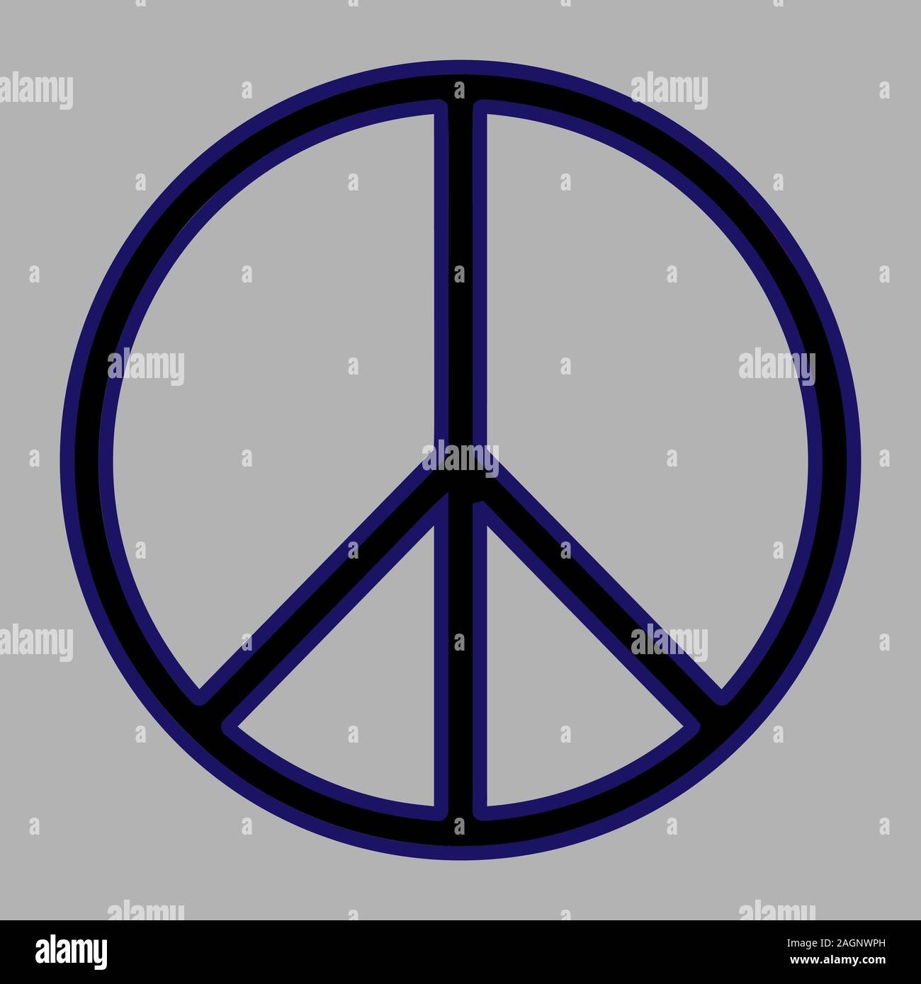 Peace sign woodstock Stock Vector Images - Alamy