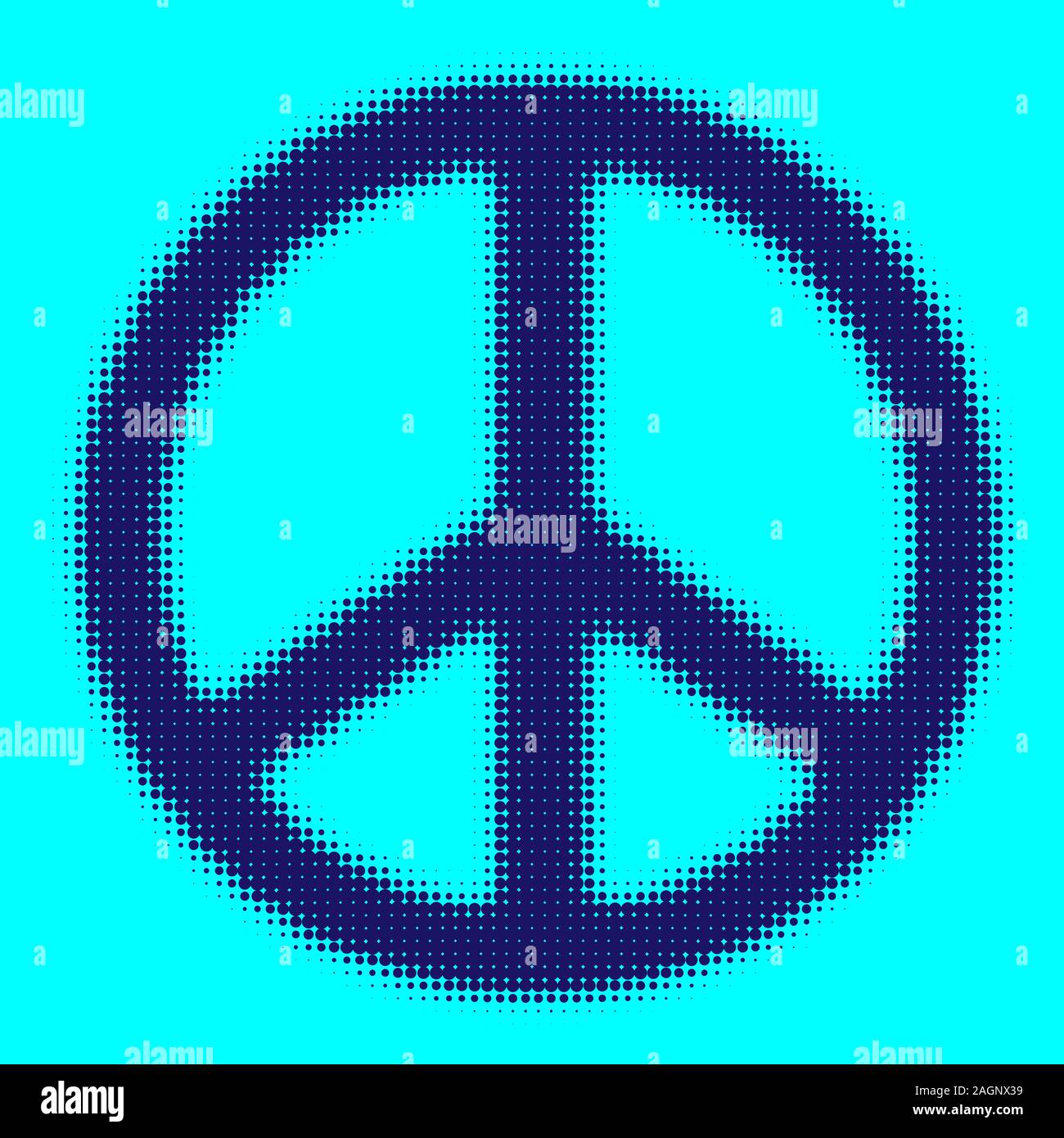 Halftone Peace Symbol Vector illustration Eps 10 Stock Vector Image ...