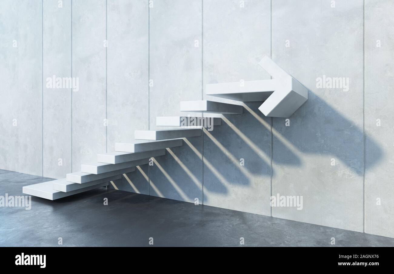 stairs going upward, 3d rendering Stock Photo - Alamy