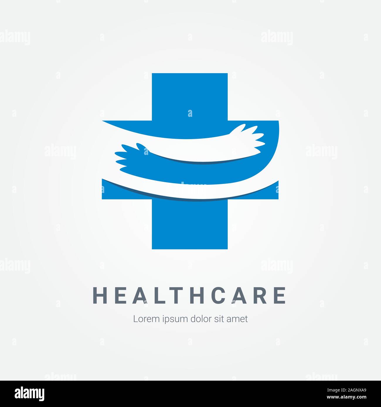 The blue cross Stock Vector Images - Alamy