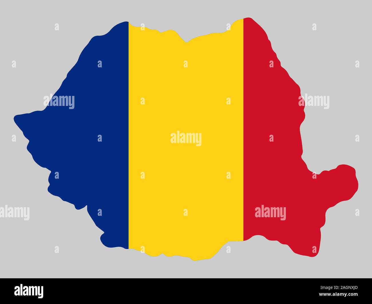 3d map illustration romania flag hi-res stock photography and images ...