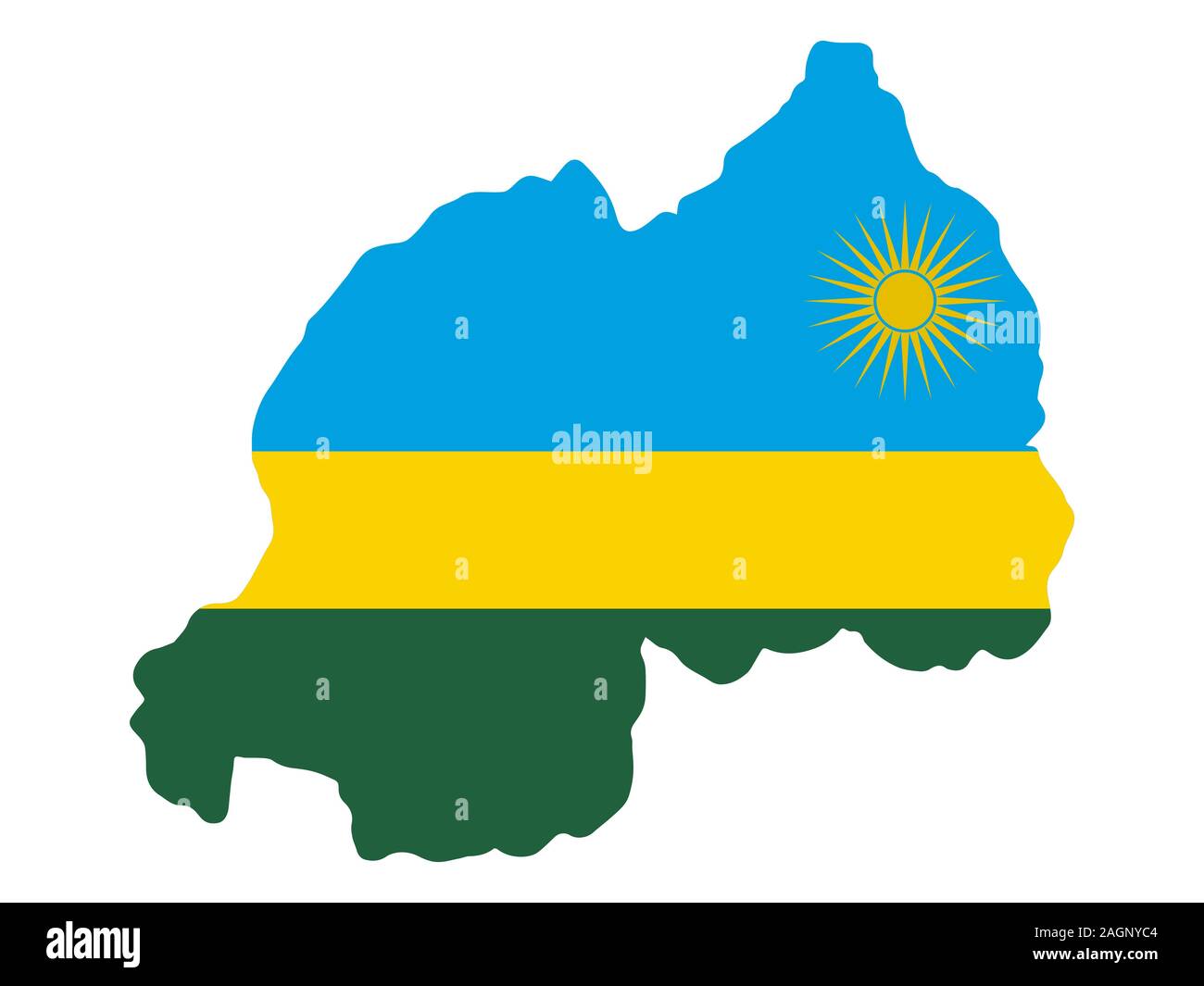Rwanda 3d map hi-res stock photography and images - Alamy