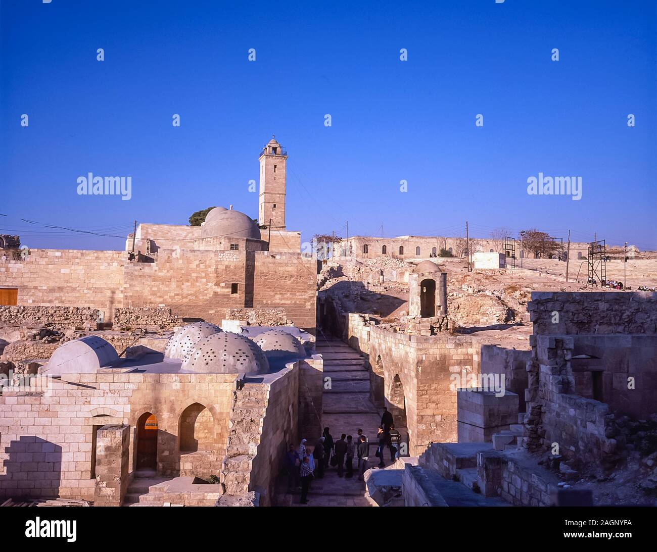 Syria. The interior of the fortified town within the grounds of the ...